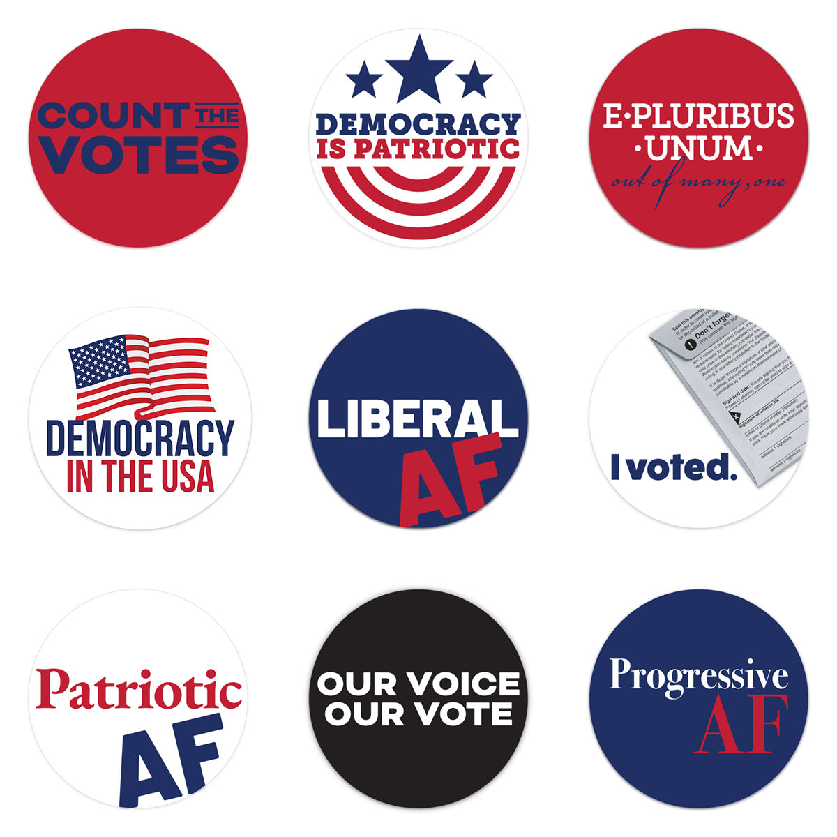 State of the Button™ Progressive Decal Stickers